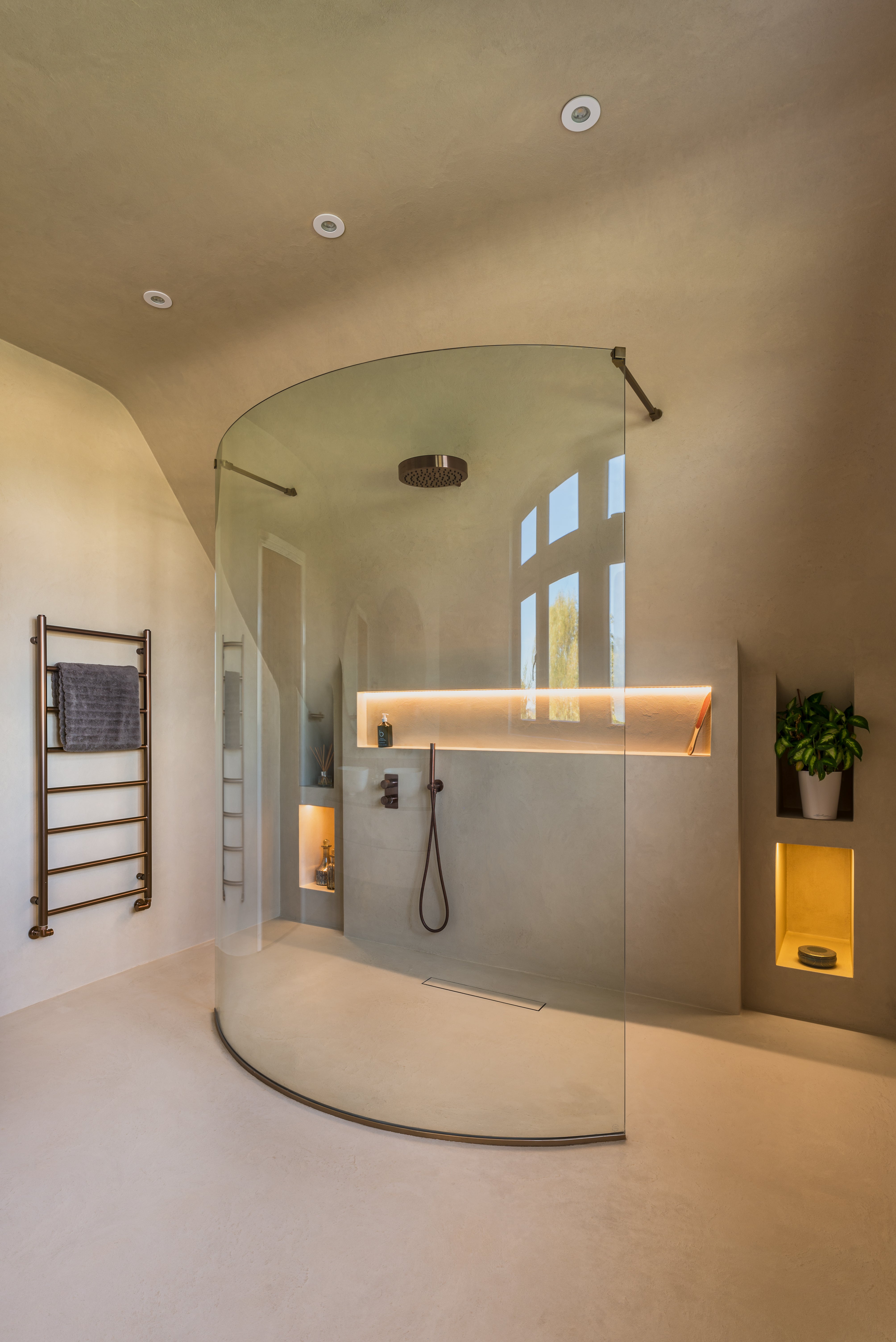 Microcement Ready Shower Trays | Seamless Resin Rock Trays Made in the ...